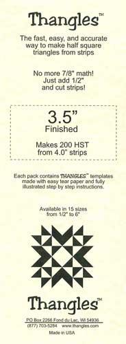 Thangles: 3.5" Finished HST