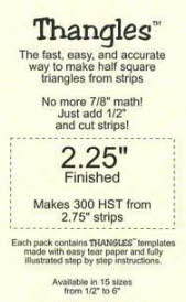 Thangles: 2.25" Finished HST