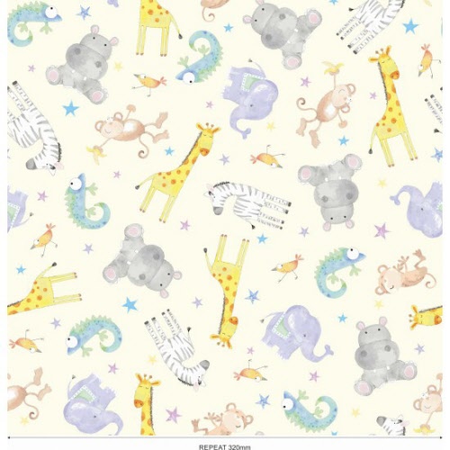 Animal Scatter on Cream