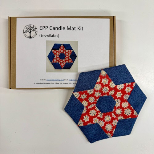 EPP Candle Mat Kit (Snowflakes) | Creative Quilting KIT