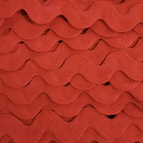 22mm Polyester Ric Rac: Red