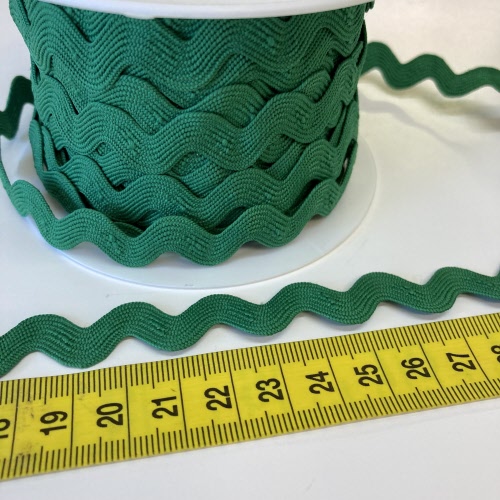 20mm Polyester Ric Rac: Emerald Green