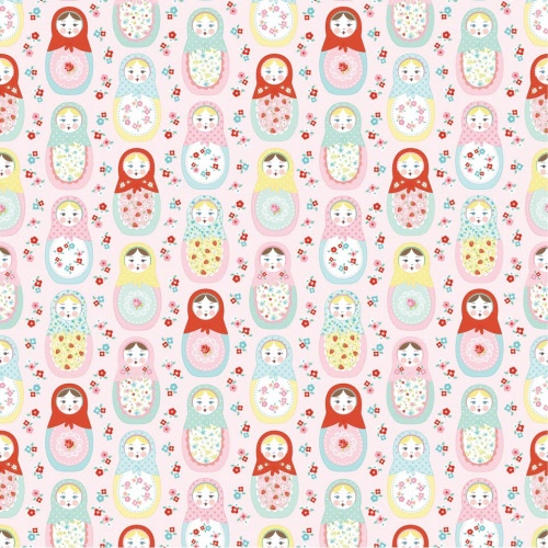 Nesting Dolls on Pink