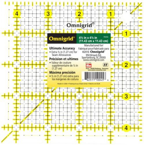 4.5" x 4.5" Omnigrid Ruler