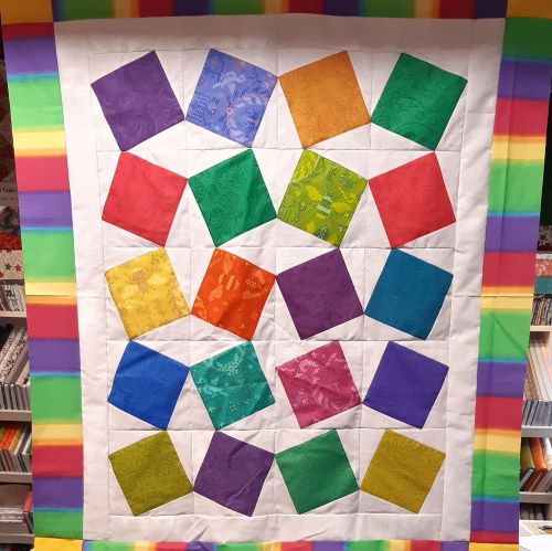 Tilting Squares Quilt Pattern
