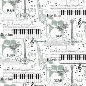 Music Sheet on White