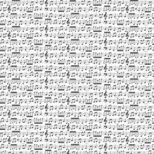Music Sheet on White